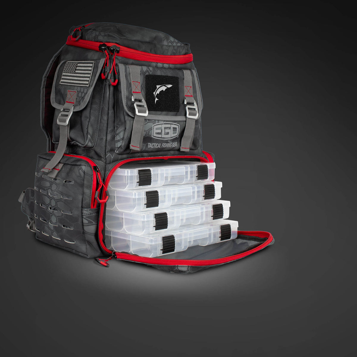 EGO Tackle Box Backpack (Typhon) – EGO Fishing